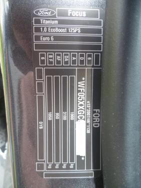 MK3.5 Paint code (where?) - Ford Focus Club - Ford Owners Club - Ford ...