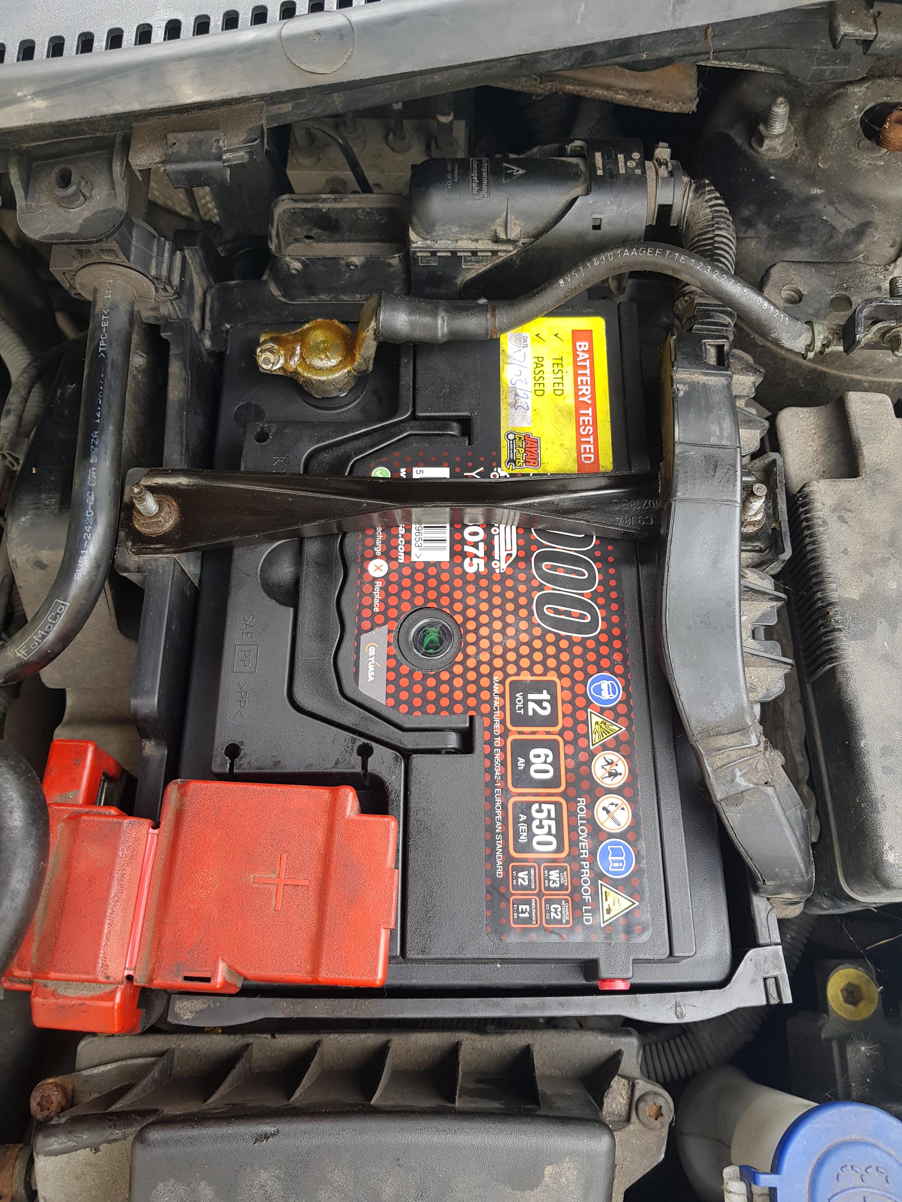 Battery tray vs battery size - Ford Fiesta Club - Ford Owners Club ...